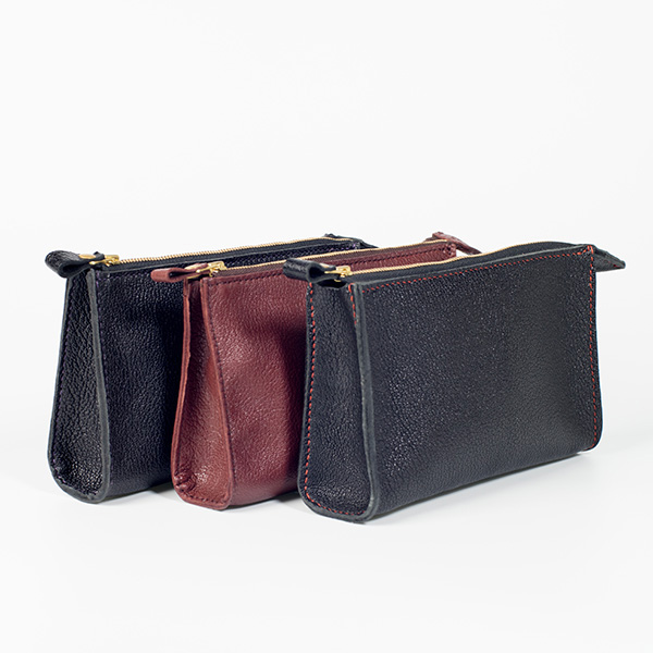 Goat Skin pouch bag - Black - ModeTM